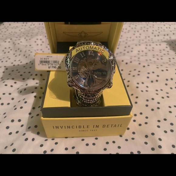 Invicta | Accessories | Mens Invicta Artisan Skull Collection Automatic ...
